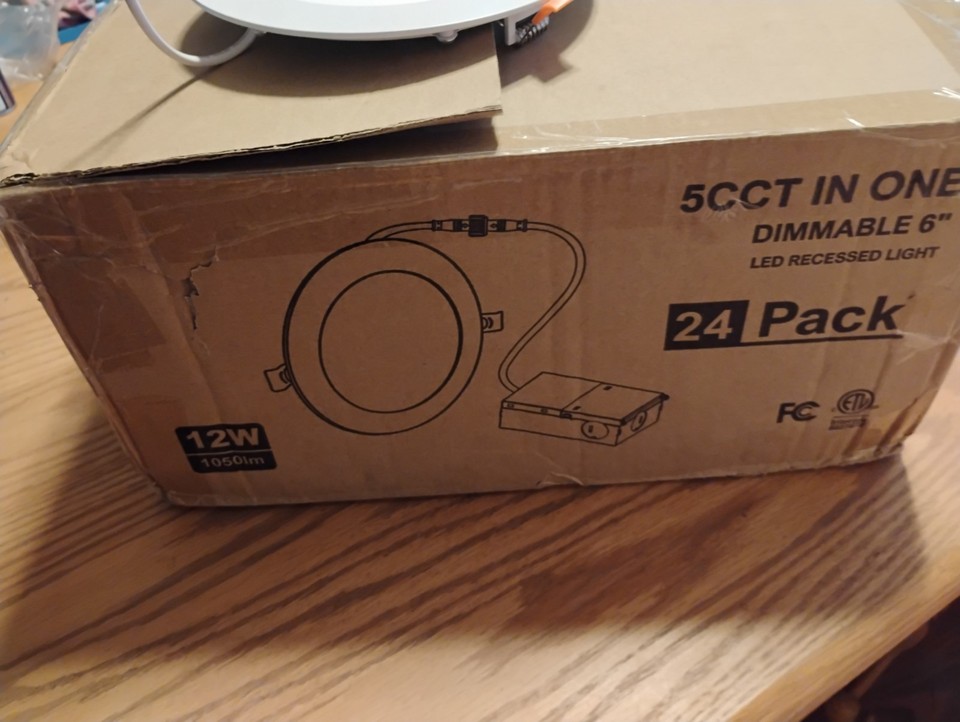 Intertek LED Recessed Lights YHDL-12W, 24 Pack | eBay