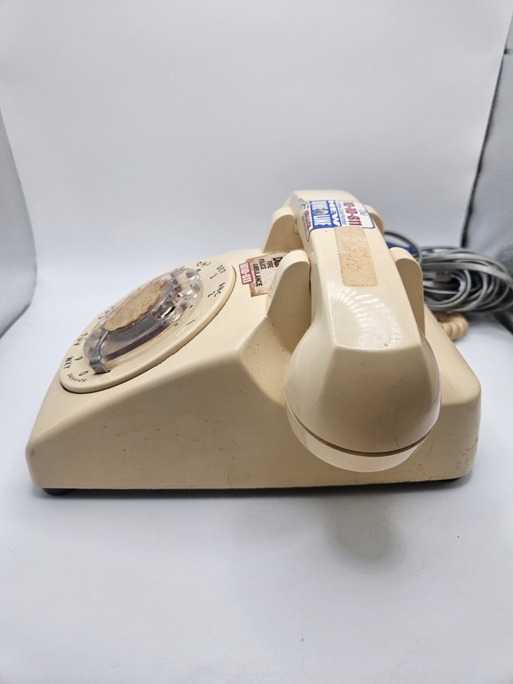 Vintage Western Electric Beige Rotary Telephone Dial Phone | eBay