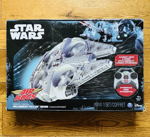 Star Wars Air Hogs Millenium Falcon Remote Control Drone Rare Vader At ...