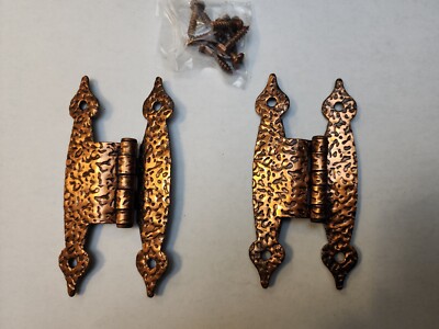 Vintage NOS Pair Allison Antique Copper H hinges 3/8" Off-Set #100PR ...