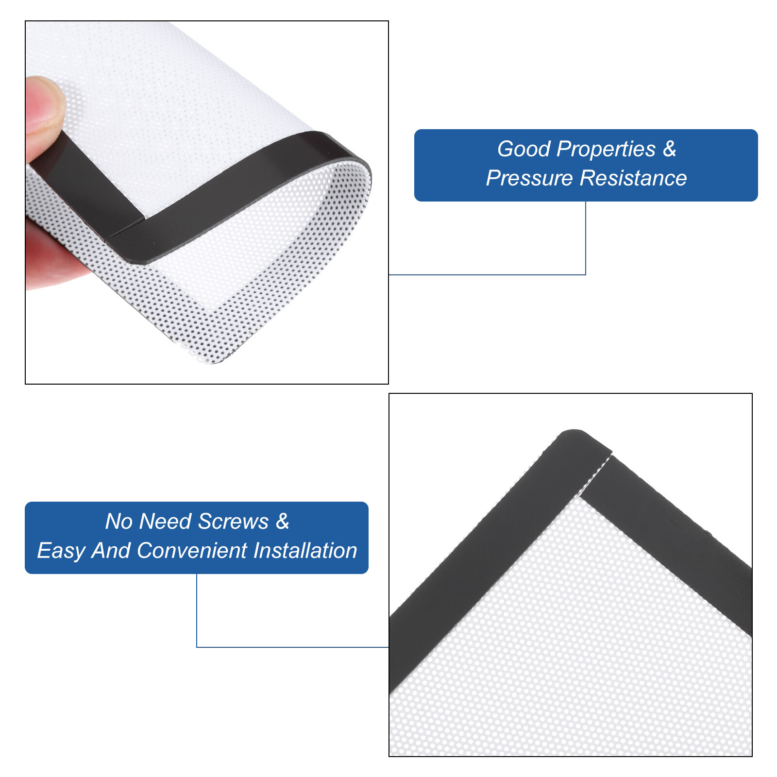 3PCS PC Dust Filter 120x120mm Magnetic Frame PVC Computer Cooler Mesh ...