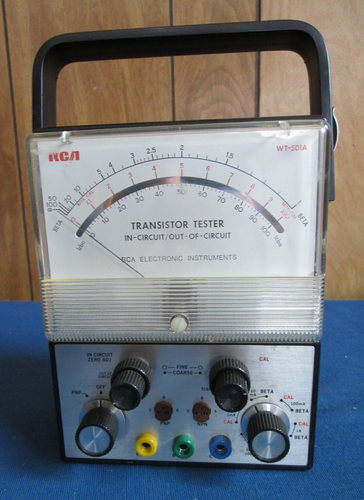 Vintage RCA Transistor Tester Model WT-501A | eBay