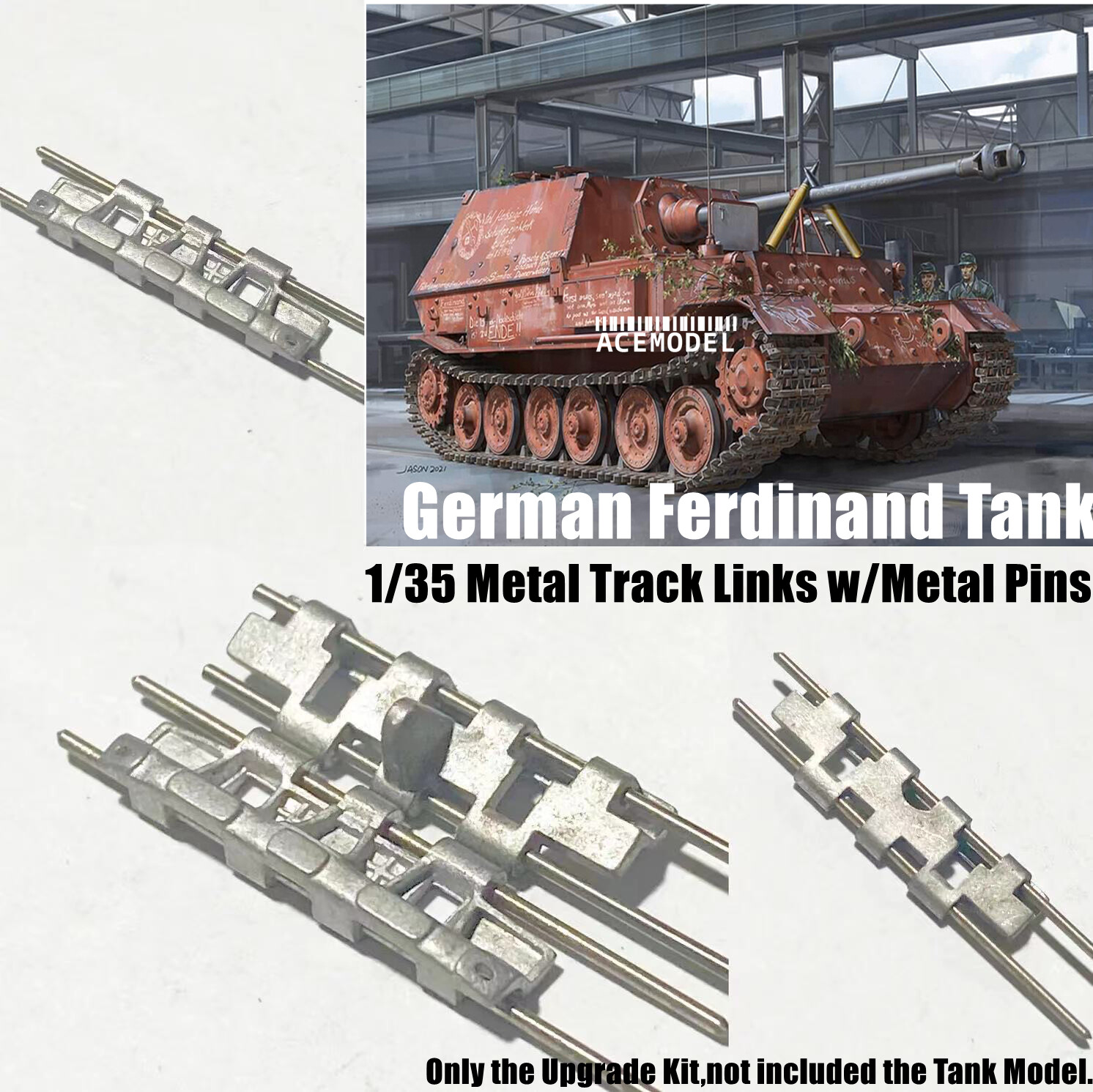 1/35 German Ferdinand Elefant Heavy Tank Early&Mid Prod.Metal Tracks ...