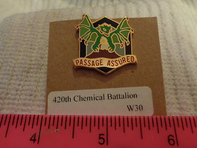 420th Chemical Battalion W30 Unit Crest, DI, DUI (DRAW#K9) | eBay