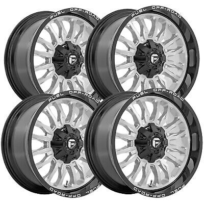 (Set of 4) Fuel D798 Arc 22x12 8x170 -44mm Brushed/Black Wheels Rims 22 ...