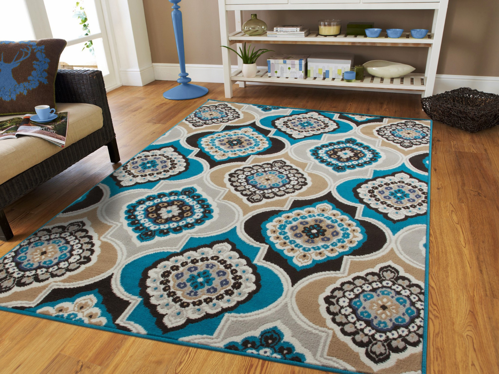 New Modern Blue Rug 8x11 Rug Blue Carpet 5x8 Rugs 8x10 Rugs Indoor ...