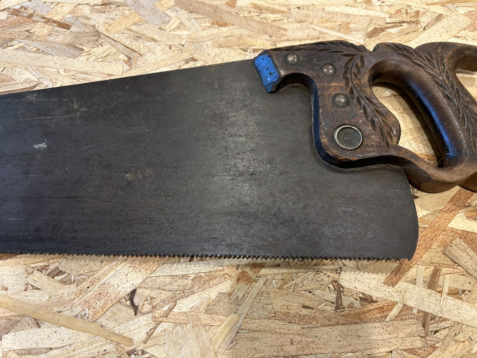 Disston No. 16 Hand Saw Circa 1917-1940 Blade Is 26” And 8 TPI, Wheat ...