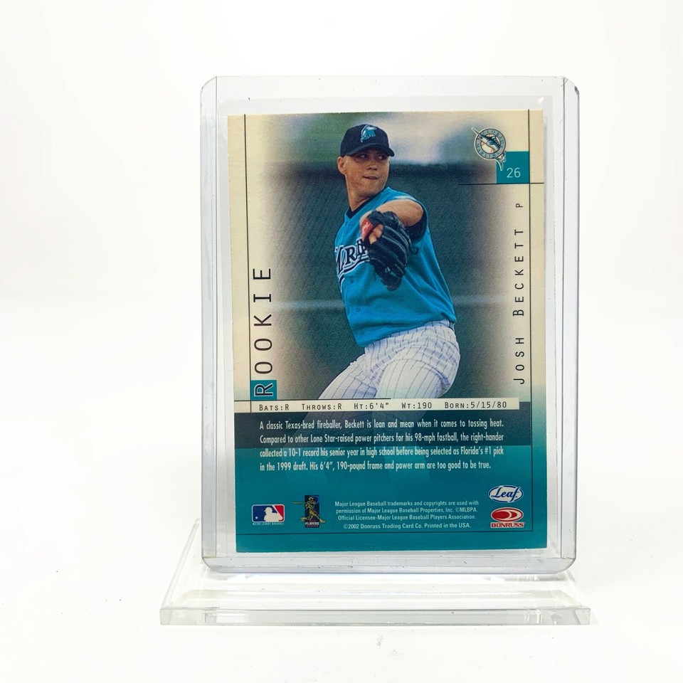 Josh Beckett Rookie - 2002 Leaf Lineage - Florida Marlins | eBay