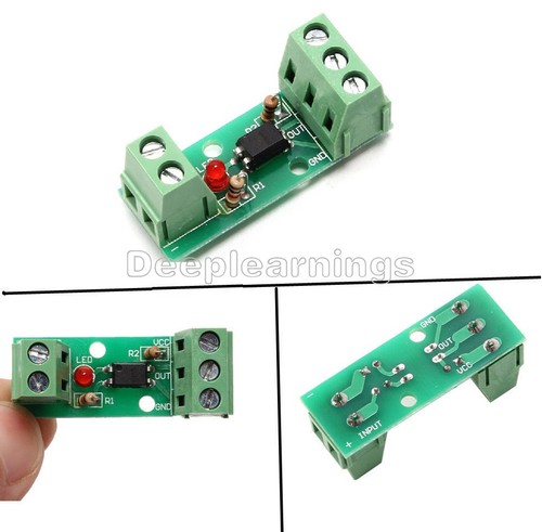 12V 1-Channel Optocoupler Isolation Module Board 80KHz No Din Rail PLC ...