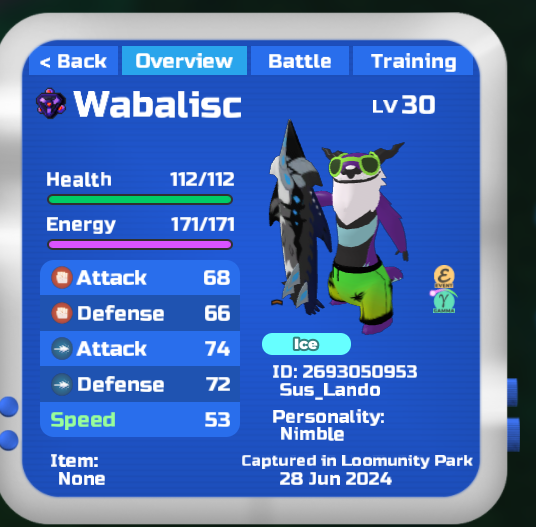 🖤Roblox Loomian Legacy Gamma Surfer Wabalisc ULTRA RARE AND CHEAP 🖤 | eBay