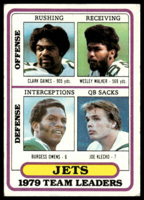 1980 Topps #507 Gaines / Walker / Owens / Unmarked Checklist New York ...