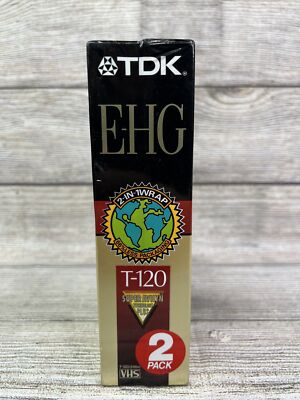 TDK Extra High Grade T-120 Blank VHS Tapes 2 Pack New Sealed | eBay