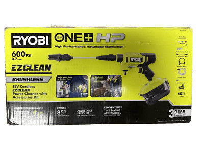 Ryobi Cordless Pressure Washer 18V Brushless 600PSI RY121860K -NO ...