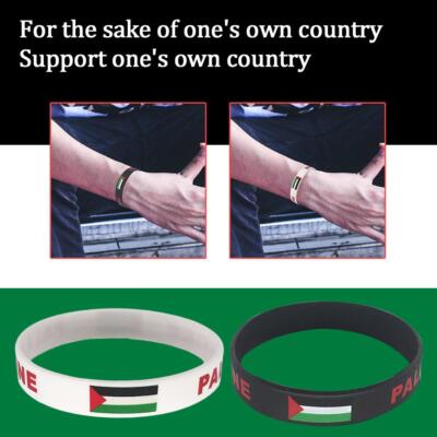 Palestine Silicone Wrist Band Palestine Palestinian Flag Bracelet ...