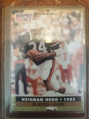 Bo Jackson 1991 Pro Set Card # 42 RAIDERS Heisman Hero 1985 Auburn ...