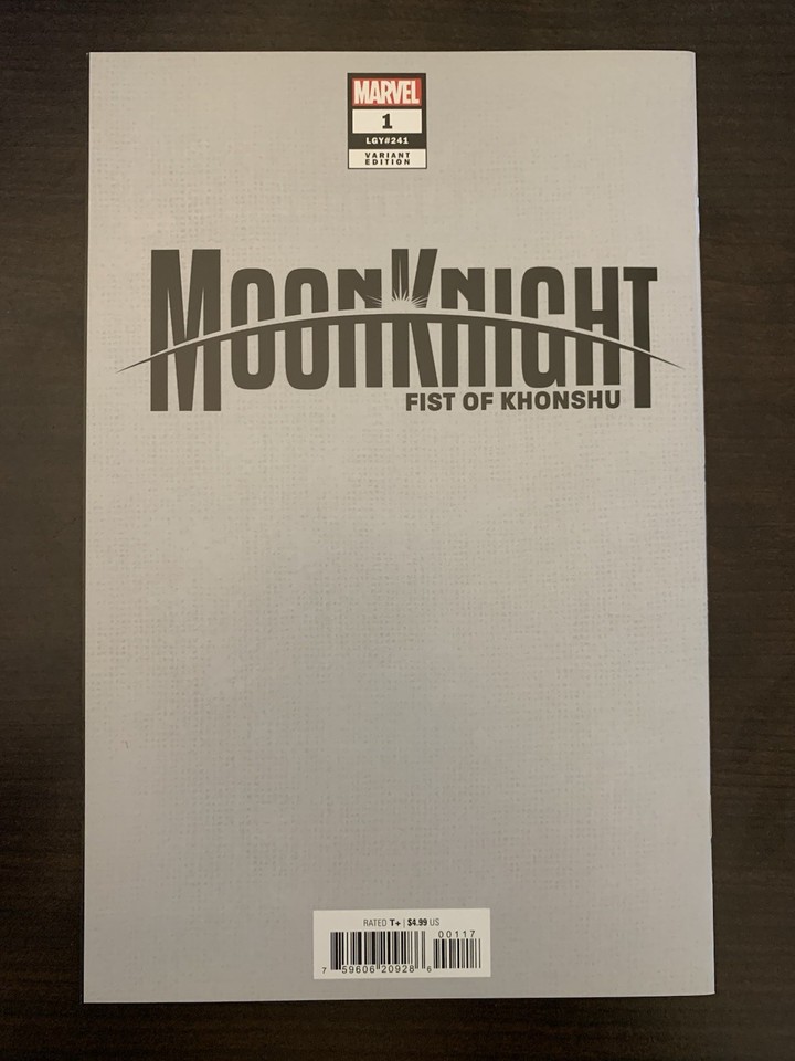 MOON KNIGHT FIST OF KHONSHU #1 Stephen Platt 1:100 Virgin Variant NM | eBay