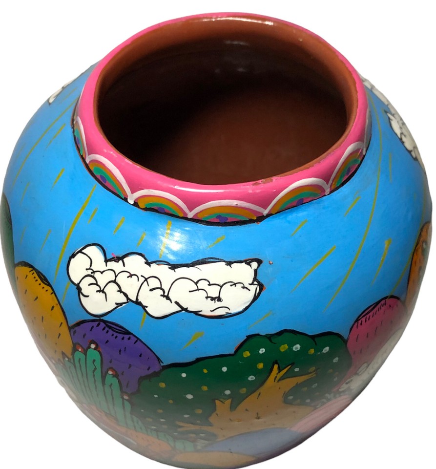 Beautiful hand-painted handmade vase | eBay