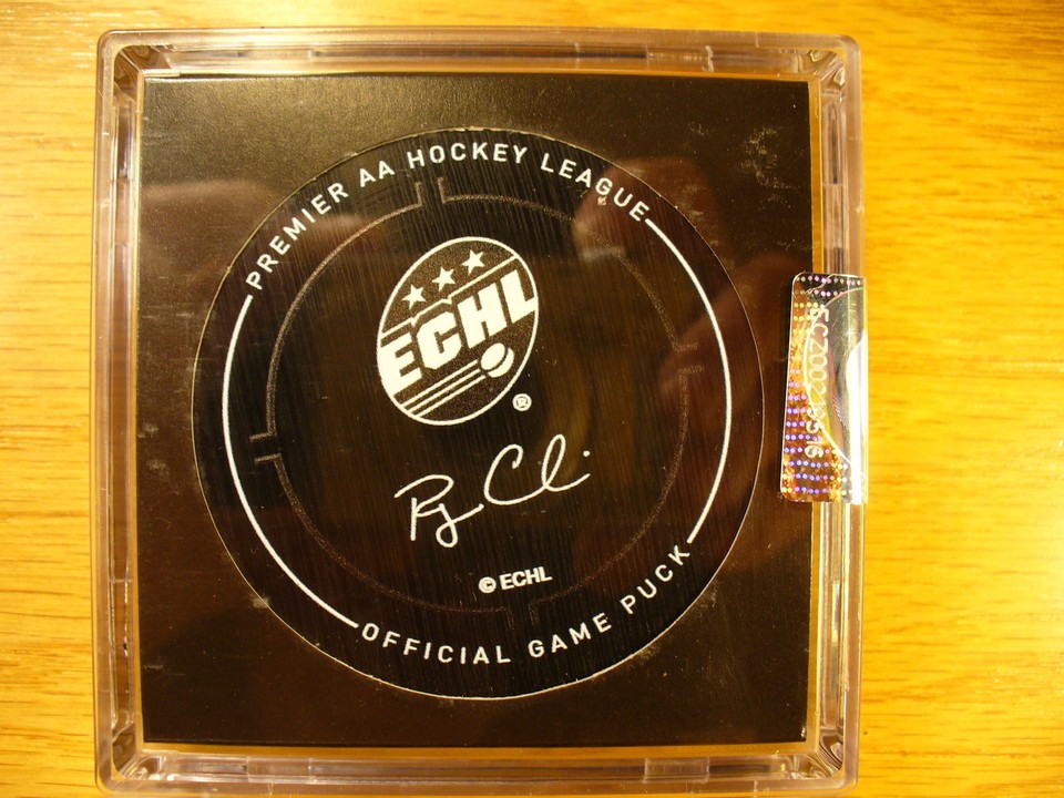 ECHL Tulsa Oilers '18-19 New Reverse Official Game Hockey Puck Collect ...