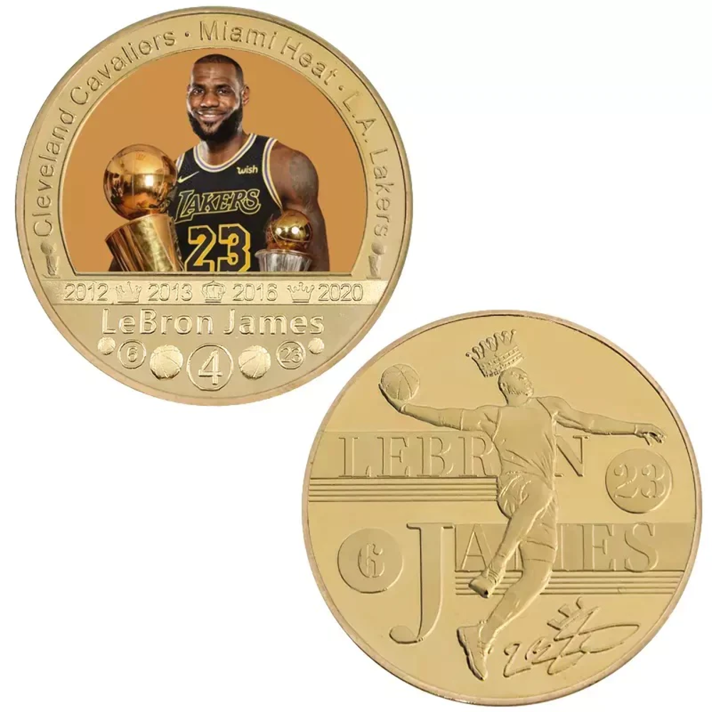 King James 23 6 Lebron Challenge Coin #5 of 5 Great Starter Coin for ...