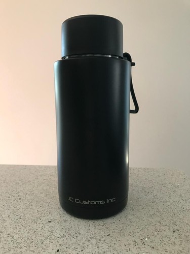 JC Customs 1 litre Matt Black Ceramic Reusable Bottle | eBay