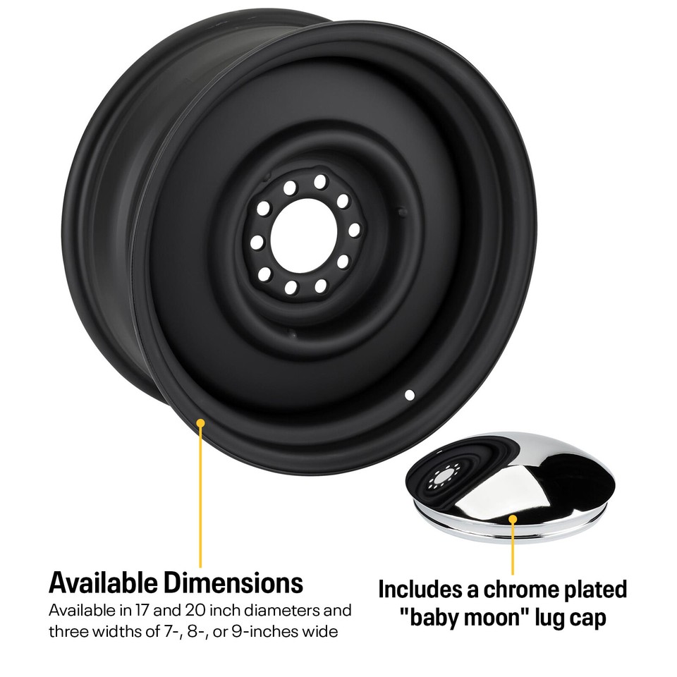 Speedway Smoothie Wheel, 20x9, Satin Black, 5x5/5.5, 5 BS | eBay