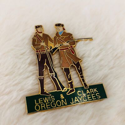 Vtg Oregon Jaycees Lewis & Clark Enamel Lapel Pin | eBay