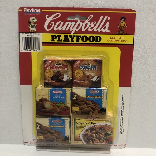 Vintage 1991 Playtime Campbell's Playfood NEW IN PACK swanson (bin14 | eBay