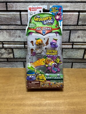 THE GROSSERY GANG BUG STRIKE 4 PACK WITH ARMY CRATE SEALED, FREE ...