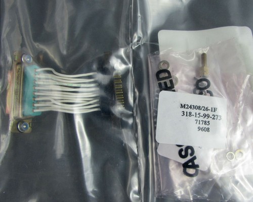 Lot of (12) Cristek Connectors 15 Socket D-Sub w/ M24308/26-1F Hardware ...