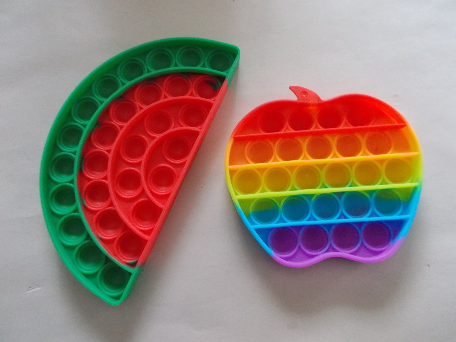 Poppets, sensory toy, watermelon and apple shapes. | eBay
