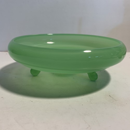 Vintage Jadeite Footed Compote Candy Dish/Planter Green Glass 2" Tall x ...