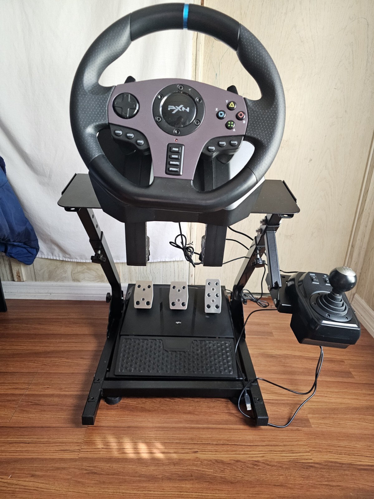 PXN V9 Steering Wheel & Pedals & Shifter For PC/PS3/PS4/SWITCH/XBOX ONE ...
