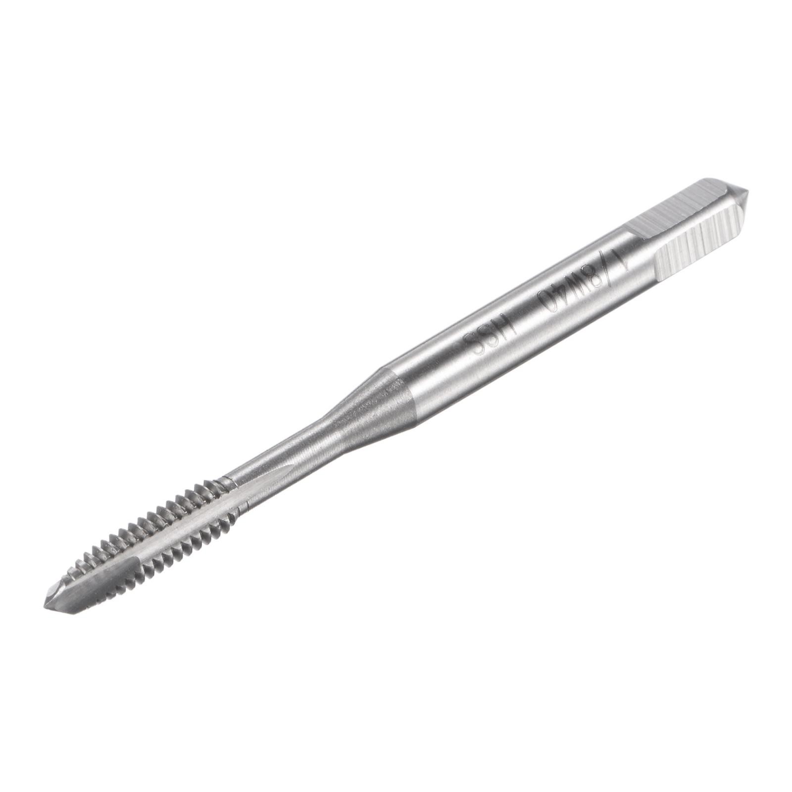 1/8-40 BSW High Speed Steel Uncoated Machine 3 Flutes Spiral Point ...