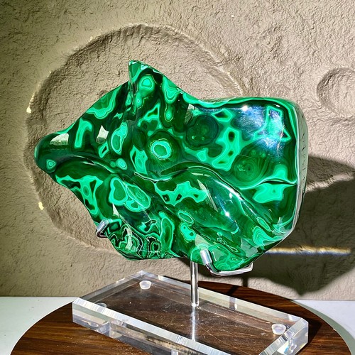 Malachite Freeform Polished - Natural Green Banded Stone - 14LB | eBay