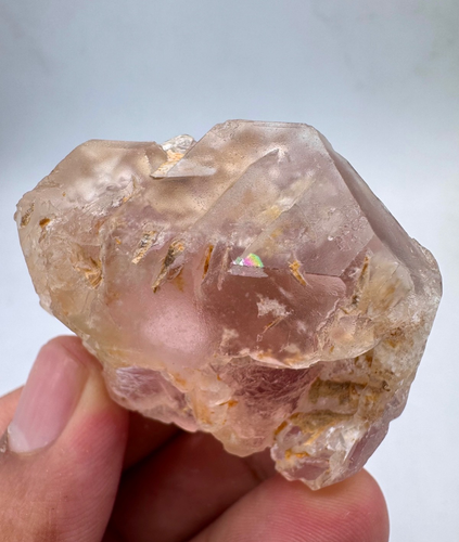 Natural Rare Pink Fluorite Crystal With Muscovite Specimen 398 Carats ...