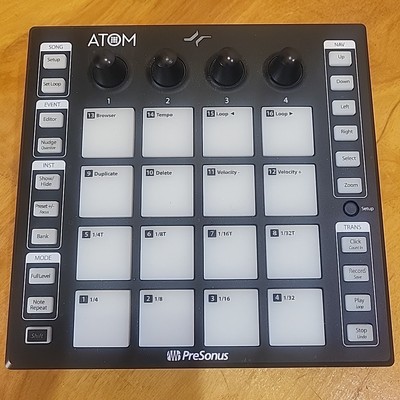 PreSonus ATOM Pad USB/MIDI Controller - TESTED & WORKING | eBay