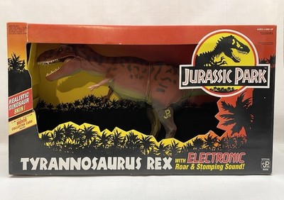 Vintage 1993 Jurassic Park Electronic Tyrannosaurus T Rex Figure Red V1 ...