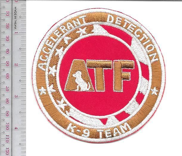 K-9 ATF Accelerant Detection Canine ADC Dog Sniffing Team Alcohol ...
