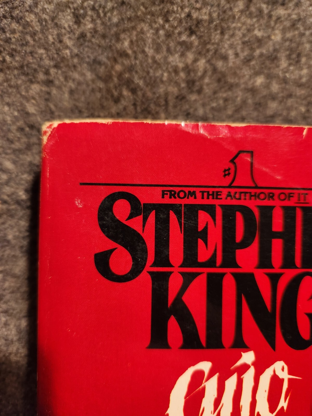 Cujo by Stephen King 1982, Signet Paperback Suspense Horror Novel Red ...