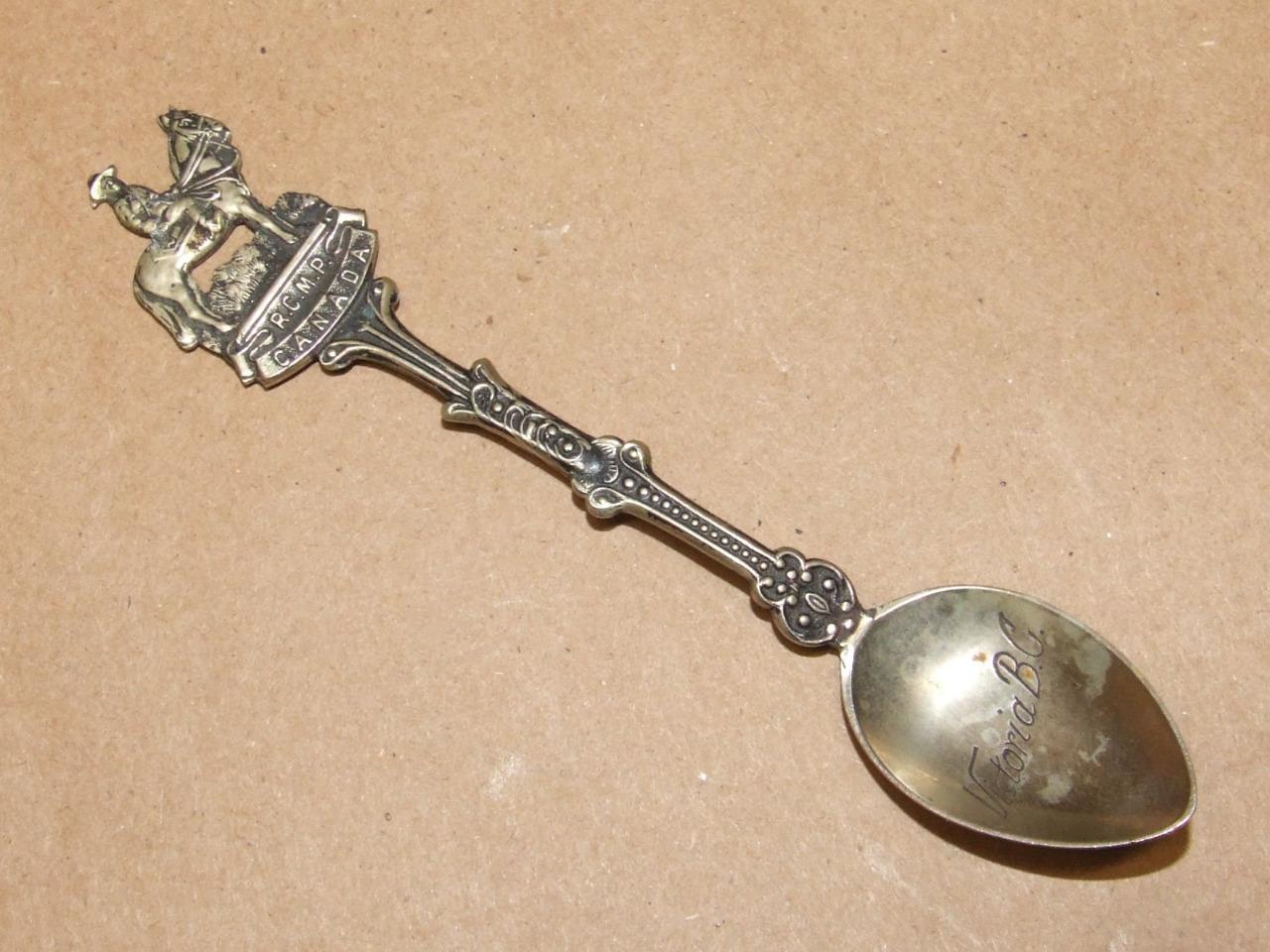 Vintage Royal Canadian Mounted Police RCMP Canada Souvenir Spoon Made ...