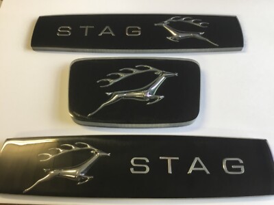 New High Quality Set Triumph Stag Logo Mk2 Badges for Grille & Rear ...