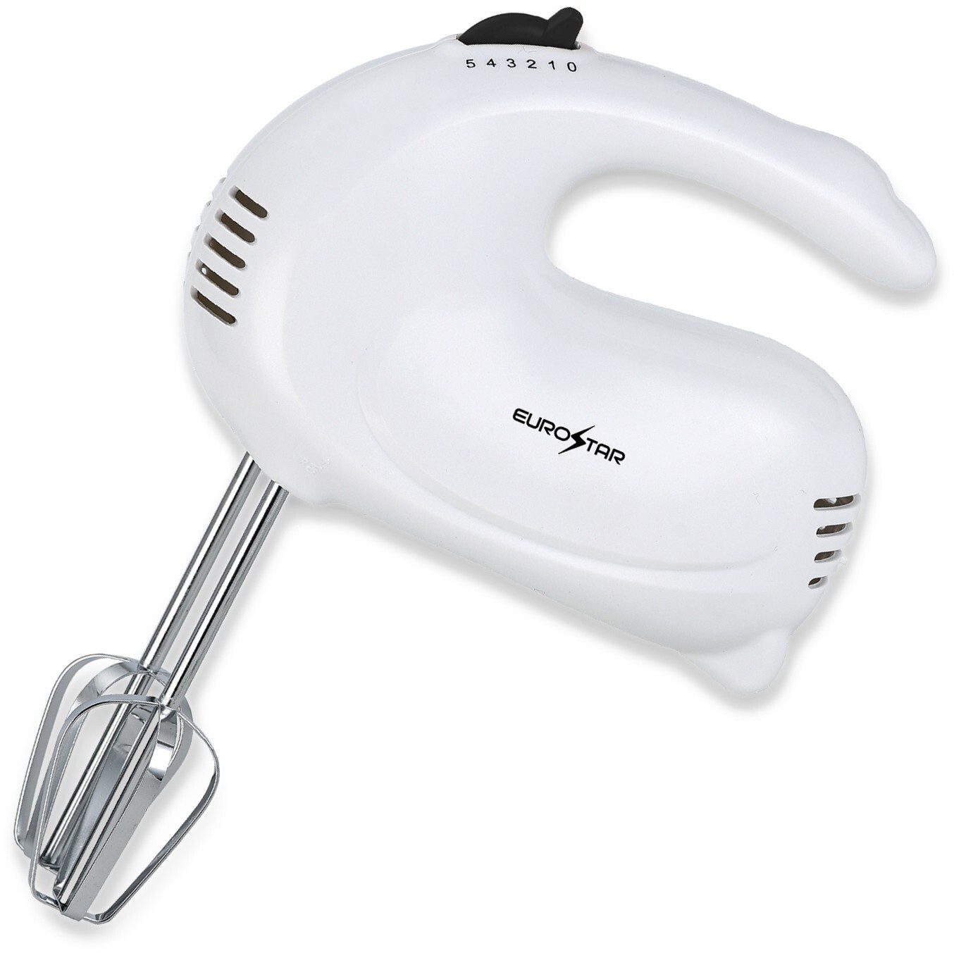 EUROSTAR 5-Speed Hand Mixer with Stainless Steel Beaters (White) | eBay
