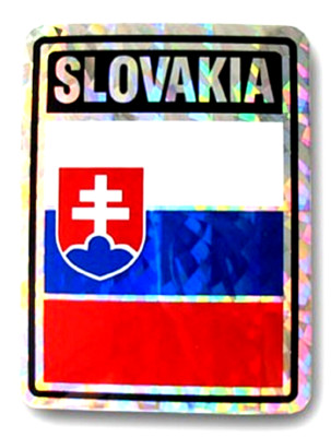 SLOVAKIA PRISMATIC REFLECTIVE FLAG STICKER DECAL - NEW - FREE SHIPPING ...