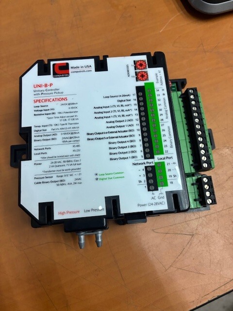 Computrols UNI-B-P Unitary Controller with Pressure Pickup USED | eBay