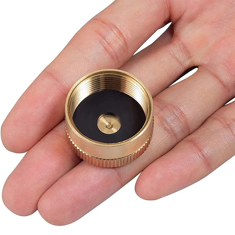 12PCS Solid Brass Propane Bottle Caps Suitable for All 1LB Gas Refill ...