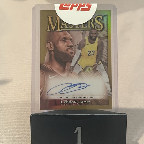 LeBron James Topps Finest Masters Gold Auto 09/15 MA-LBJ Sealed La ...