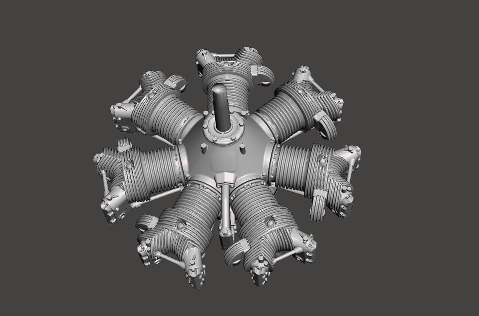 Dummy Radial engine Continental RW670 STL | eBay