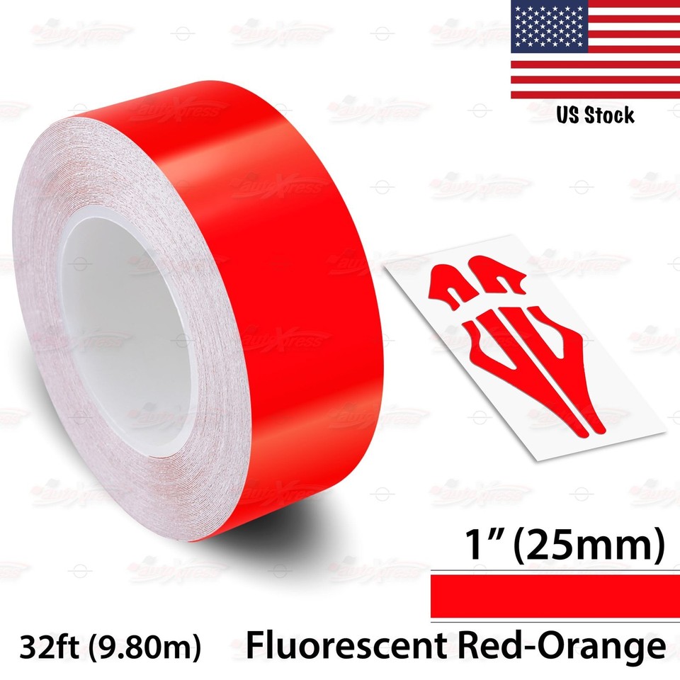 1" Roll Vinyl Pinstriping Pin Stripe Solid Line Car Tape Decals ...