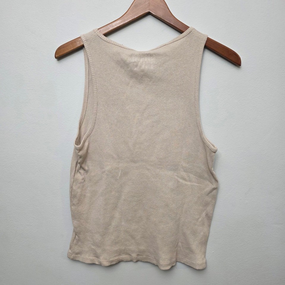 Shania Twain Tan Ribbed Graphic Tank Top Man I Feel Like A Woman XL NEW ...