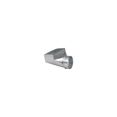 Imperial GV0627-C HVAC Angle Boot, 90 Degree, Galvanized, 4 x 12 to 6 ...